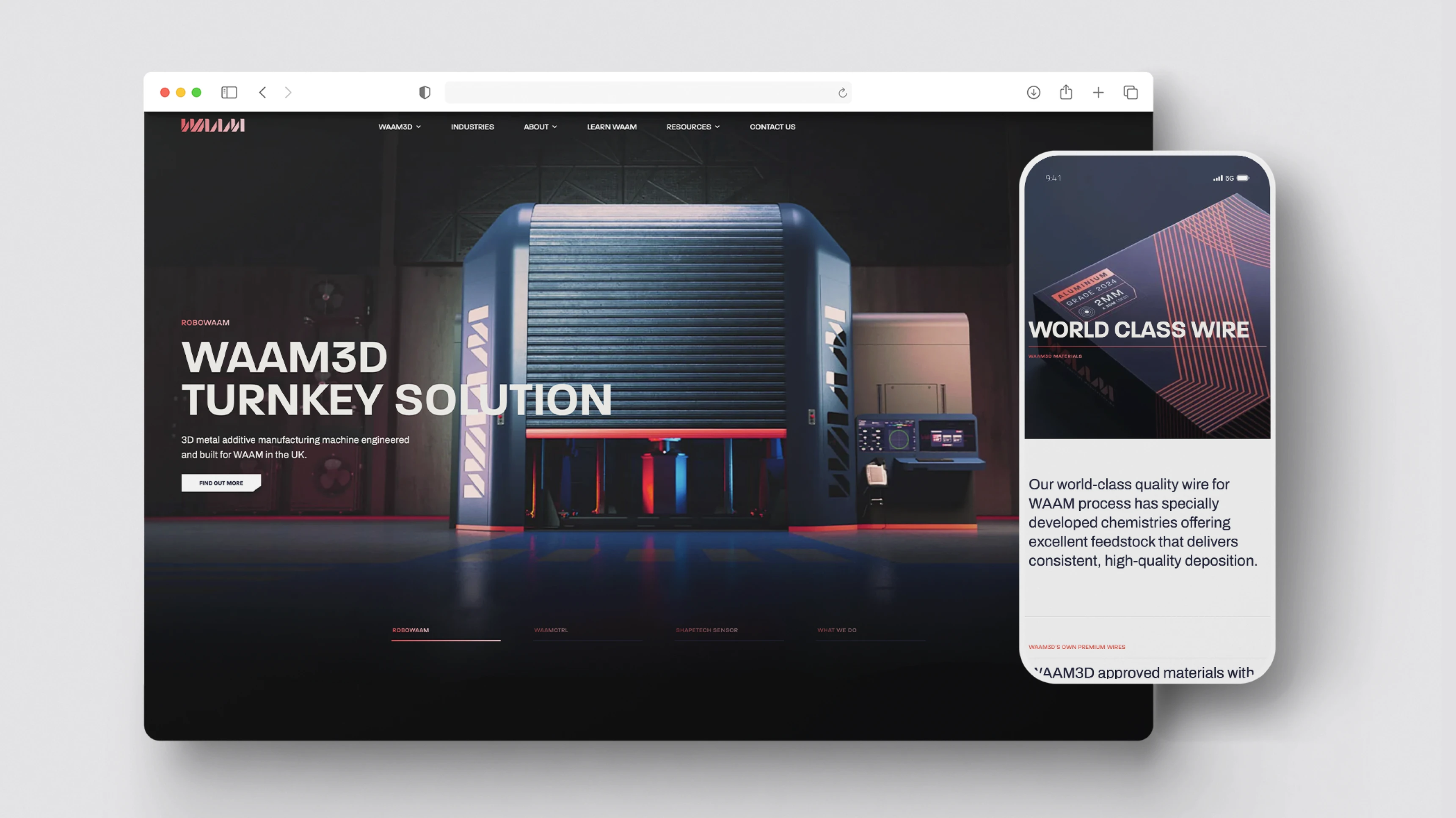 WAAM3D: Website | Seymourpowell